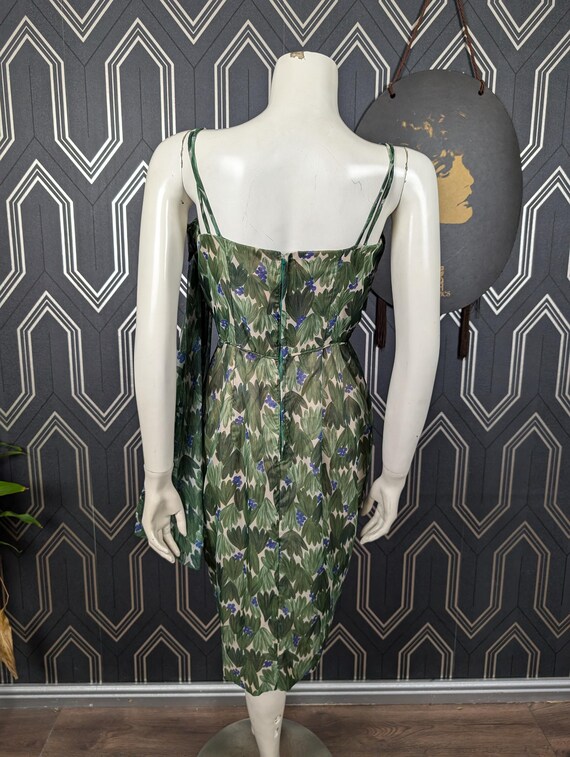 Original 1960's Alice Edwards Italian's Green Floral … - Gem