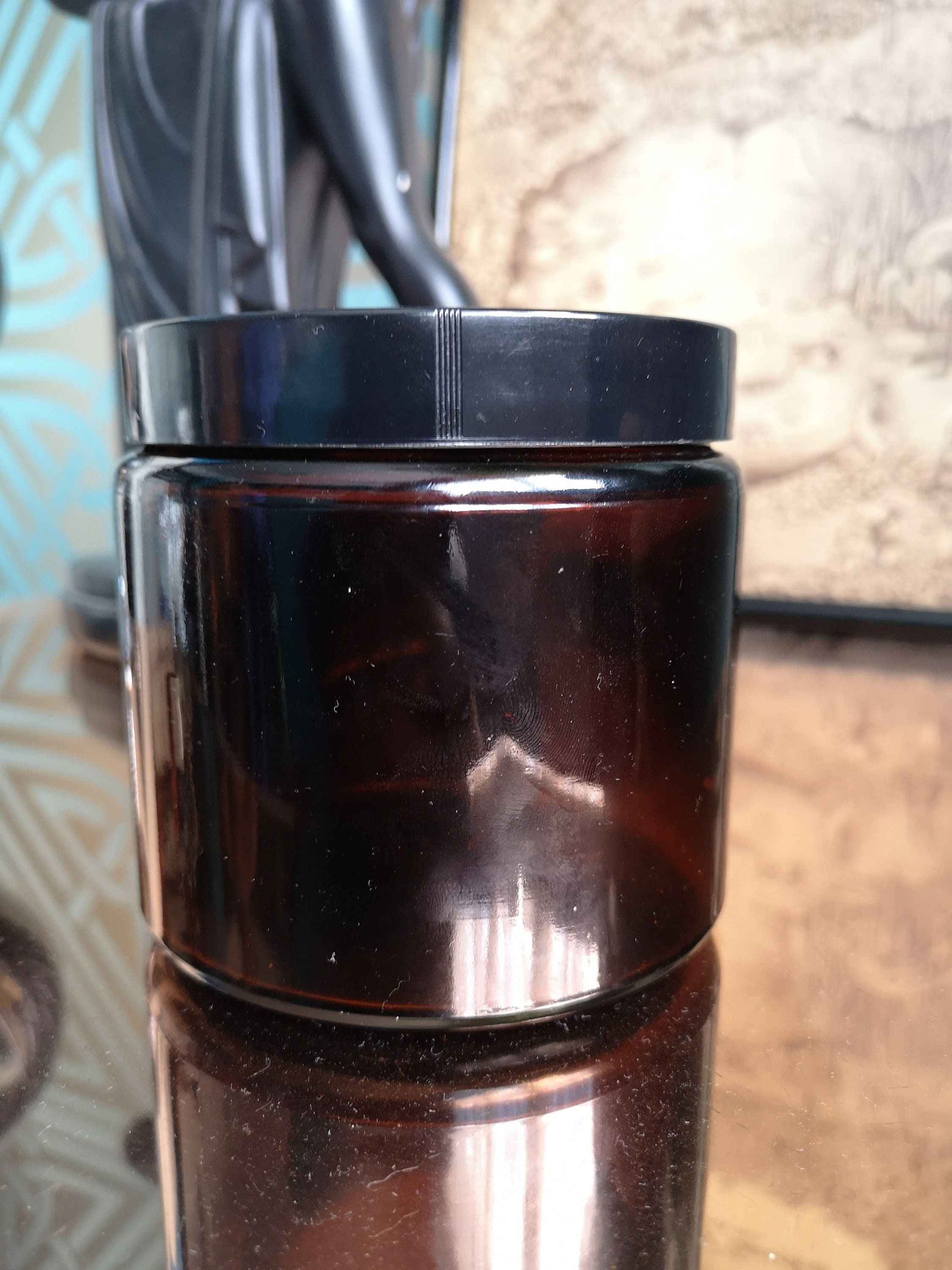 Original 1970s Biba Large Amber Glass Jar Of Butter Beans - Good ...