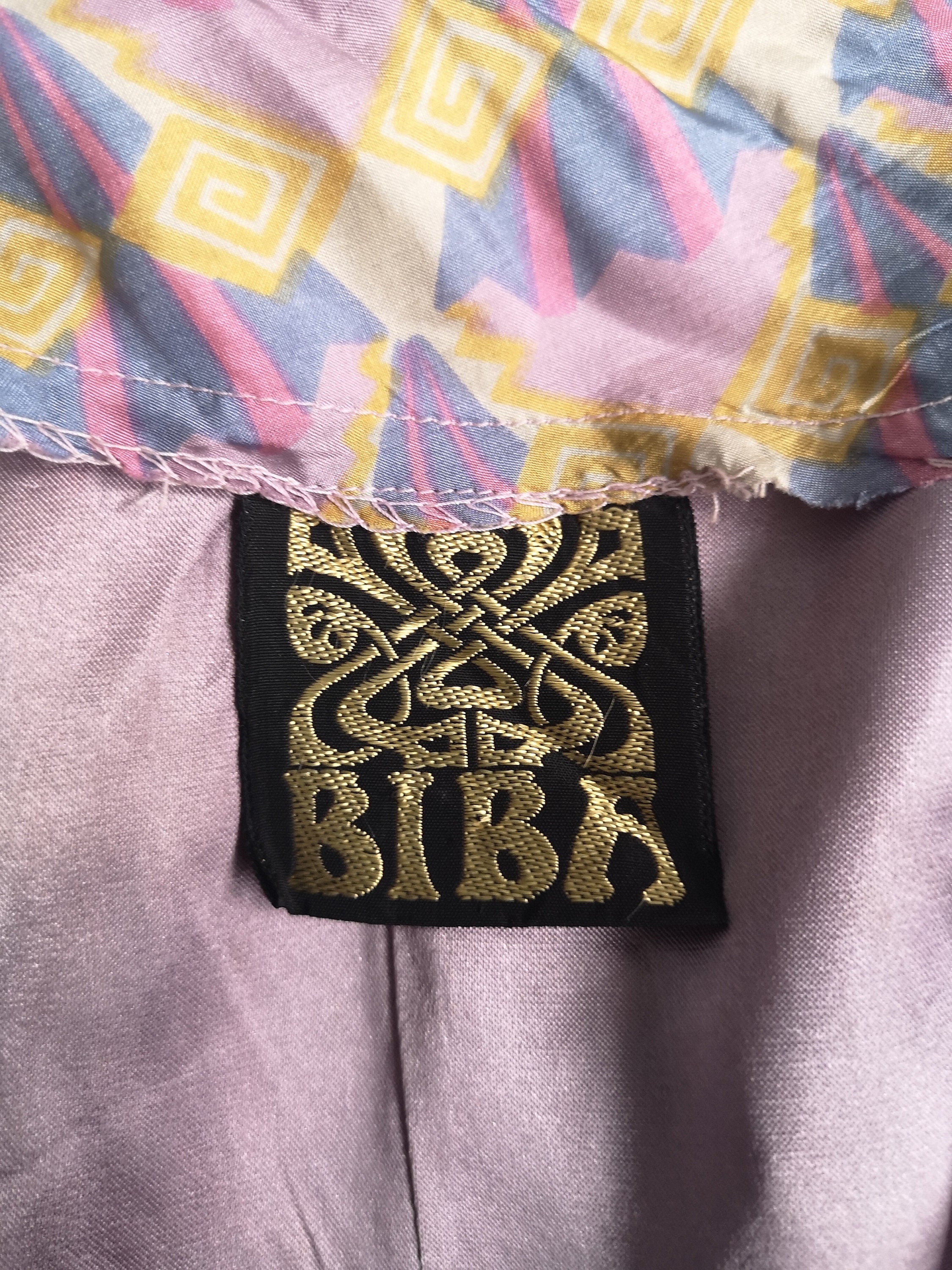 Original 1970 Biba Pastel Art Deco Print Silk Colourful Skirt - Fair ...