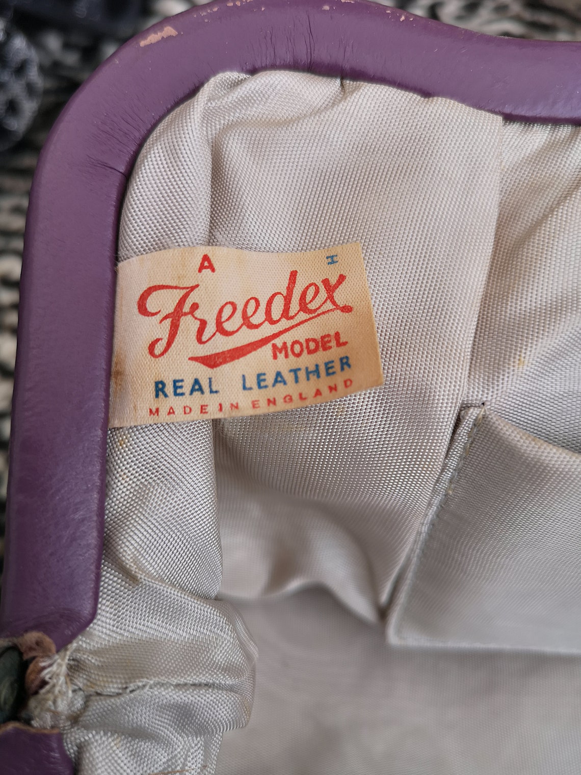 Original 1960's Purple / Mauve Leather Freedex Handbag - Etsy
