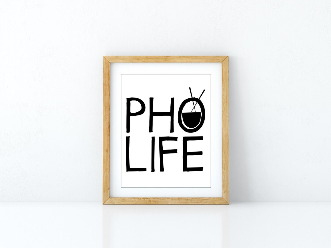 Pho Life Poster - Etsy