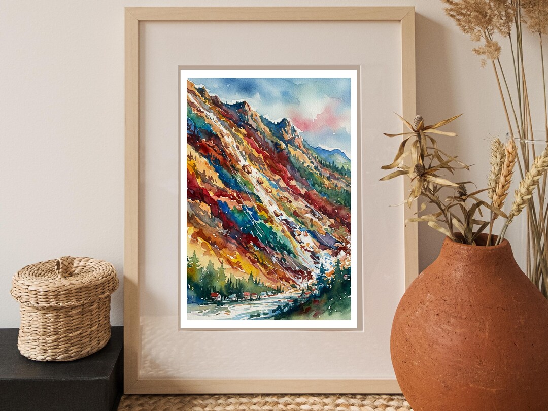 Landslide Water Color Print - Etsy