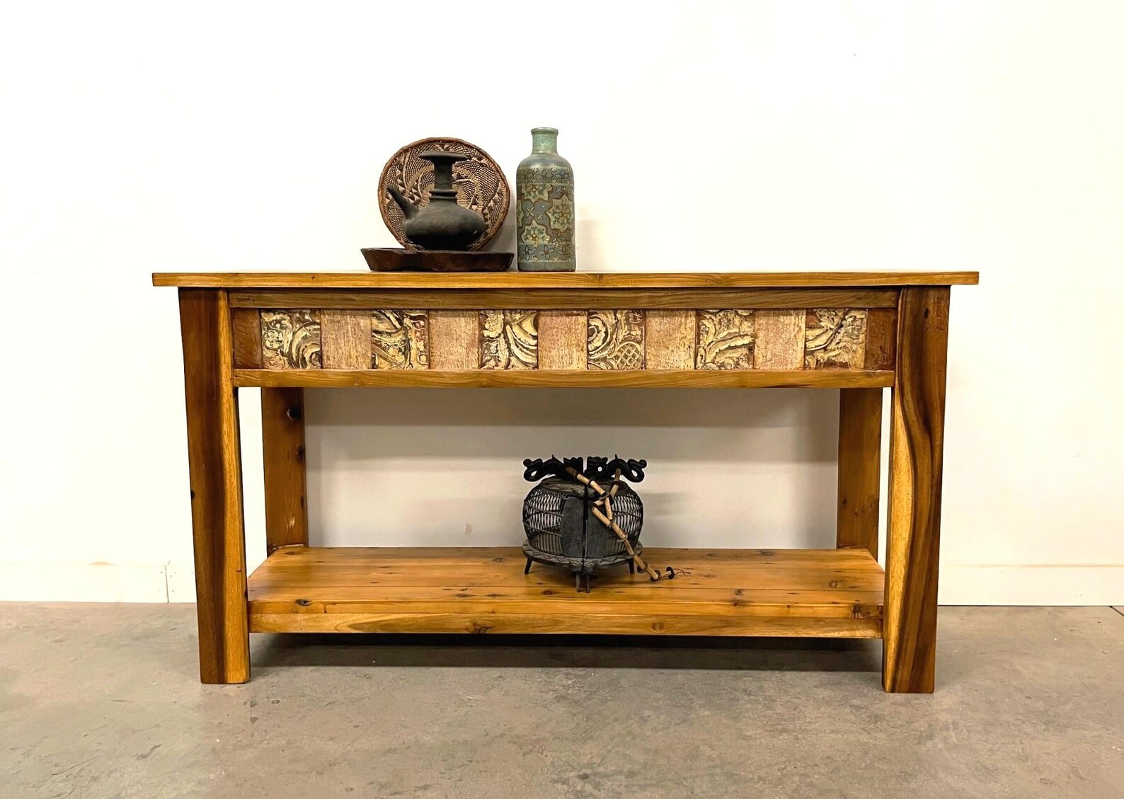 Rustic Farm House Country Style Console Table From Upcycled Wood. - Etsy