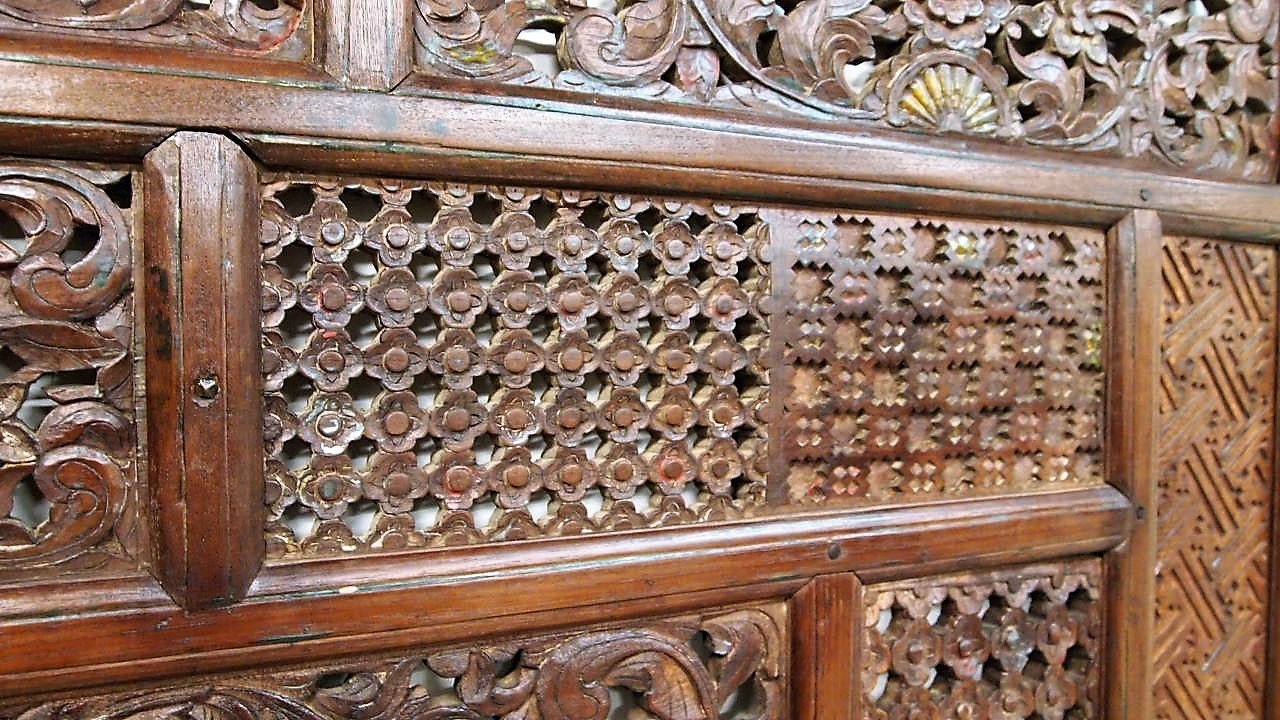 Old Carved Teak Bed Panel for Headboard - Etsy