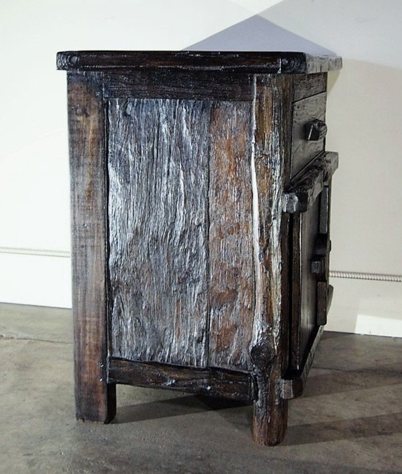 Rustic Reclaimed Wood Java Side Table - Etsy