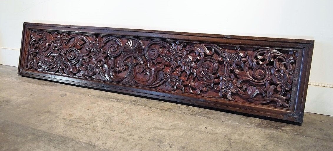 Large Old Carved Architectural Panel With Frame - Etsy