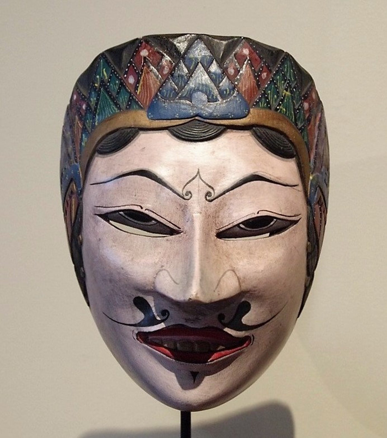 Pair of Javanese Folk Art Masks - Etsy