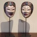 Pair of Javanese Folk Art Masks - Etsy