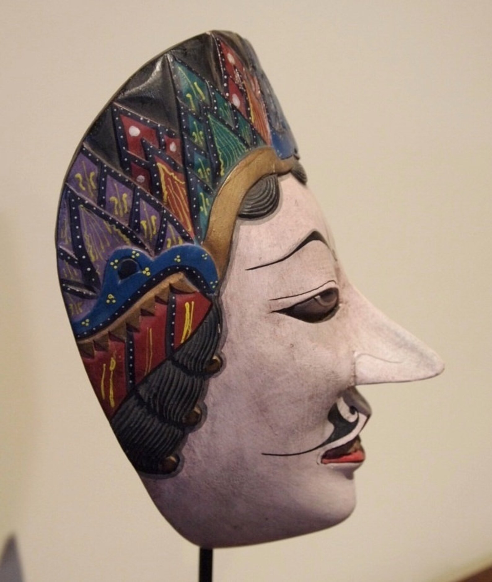 Pair of Javanese Folk Art Masks - Etsy