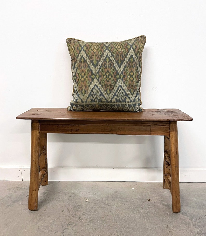 Reclaimed Teak Rustic Farm Bench - Etsy