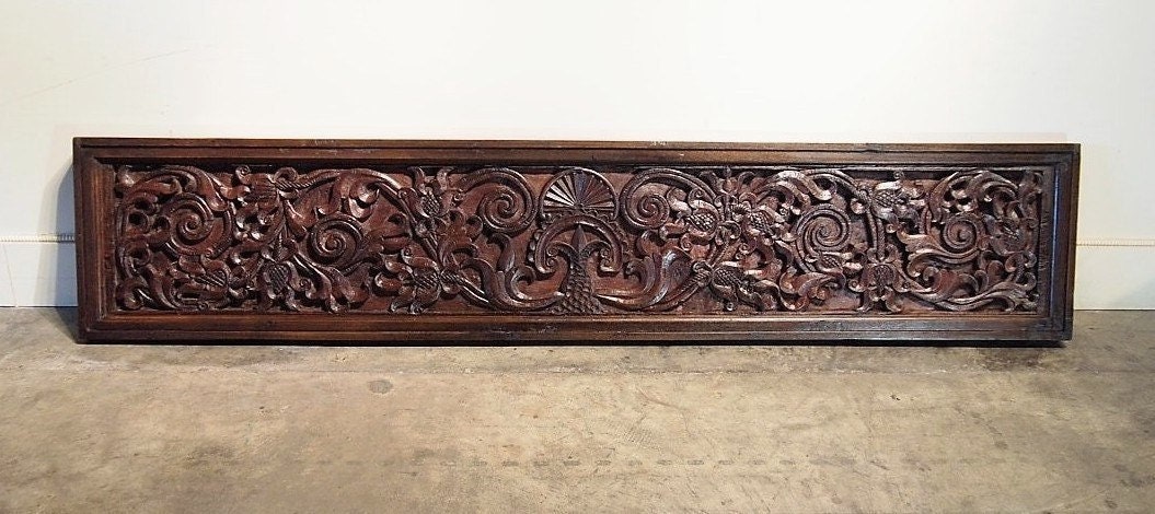 Large Old Carved Architectural Panel With Frame - Etsy