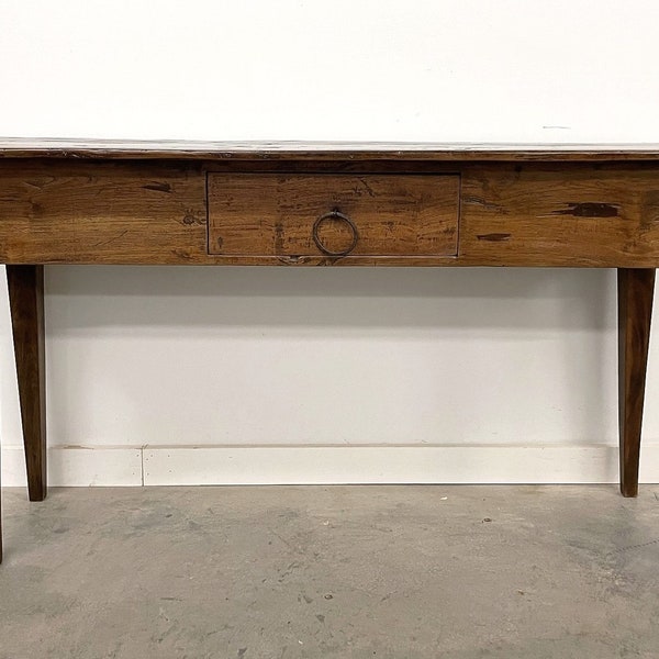 Reclaimed Wood Console Table - Etsy