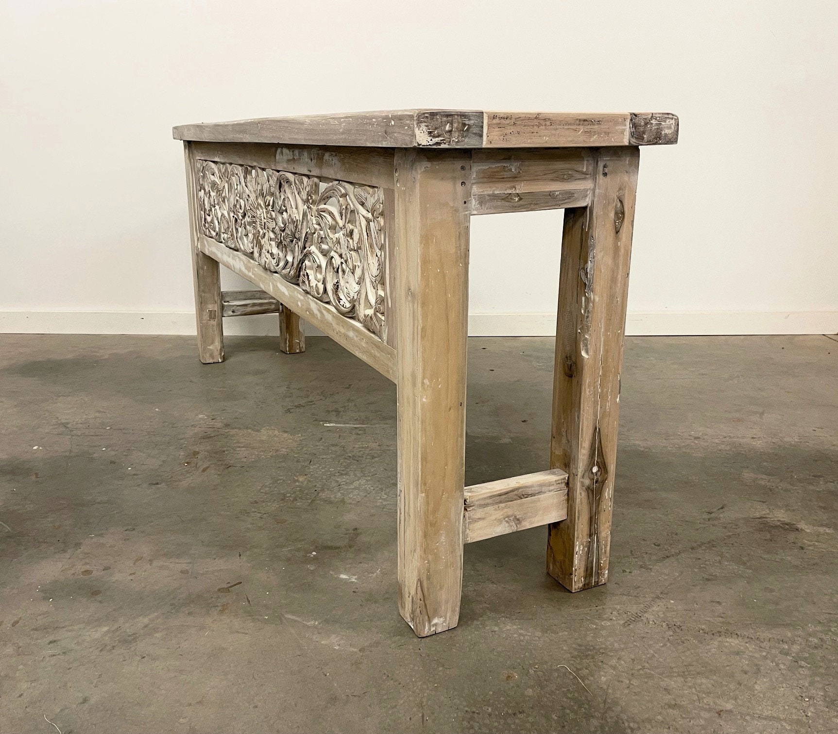 73 Hand-carved Solid Wood Traditional Exotic Styled Console Table - Etsy