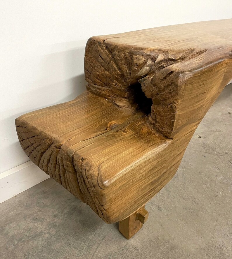 Organic Modern Old Arch Teak Wood Bench - Etsy