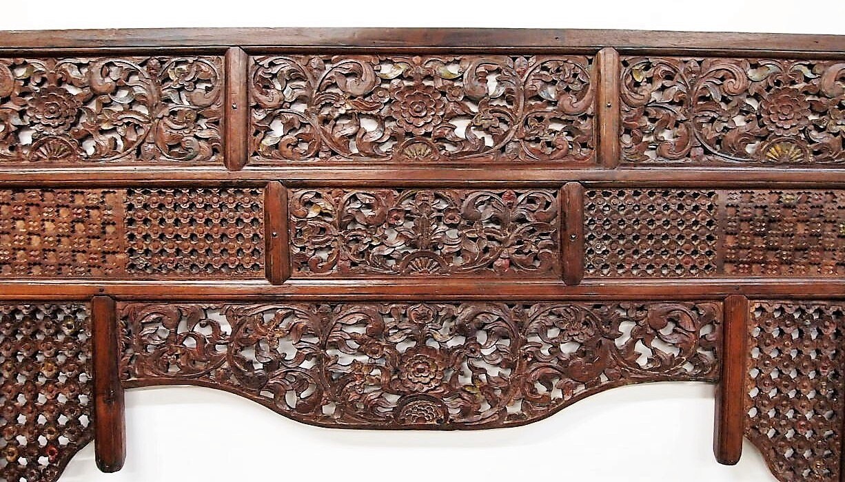 Old Carved Teak Bed Panel for Headboard - Etsy