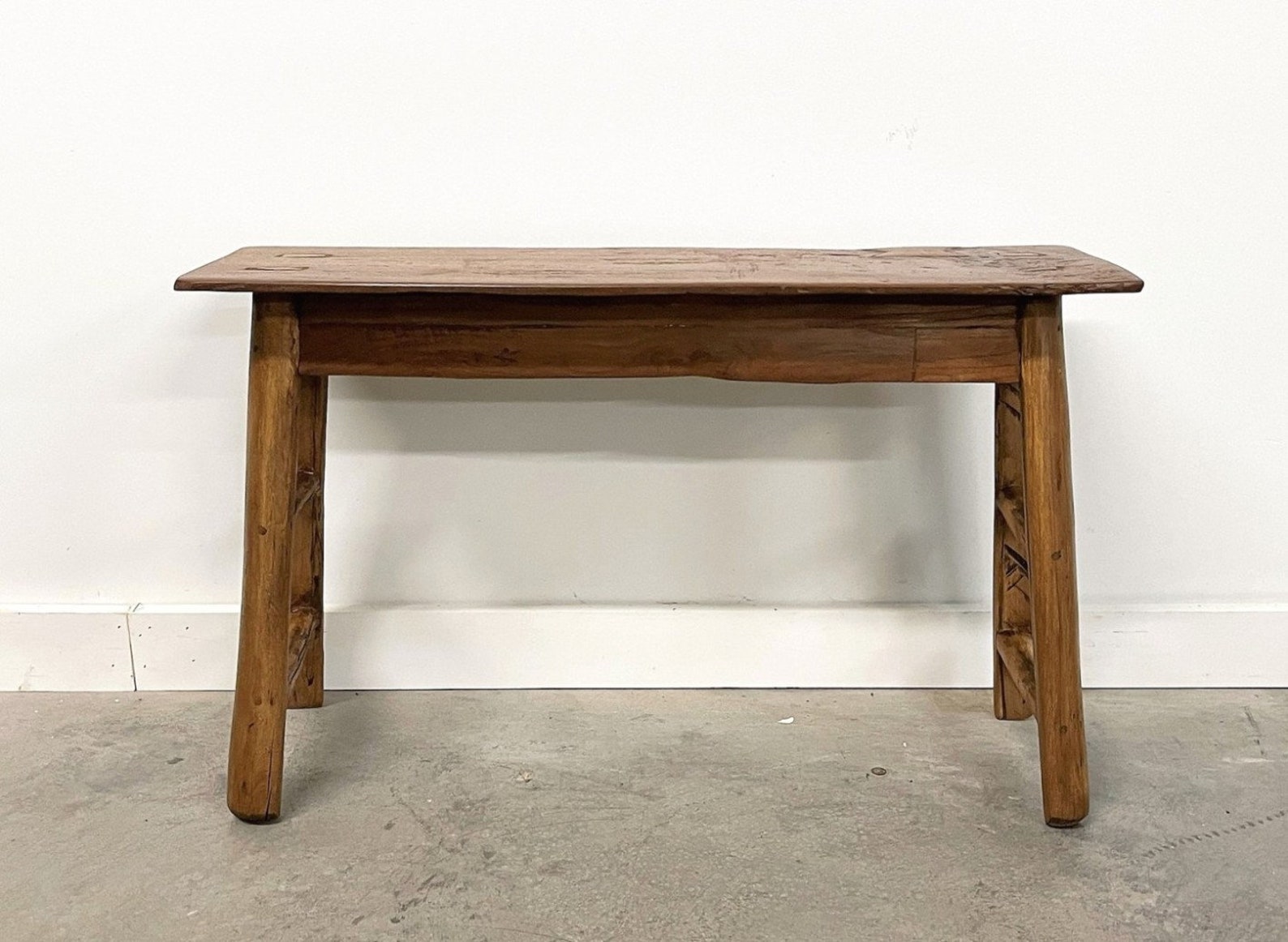 Reclaimed Teak Rustic Farm Bench - Etsy