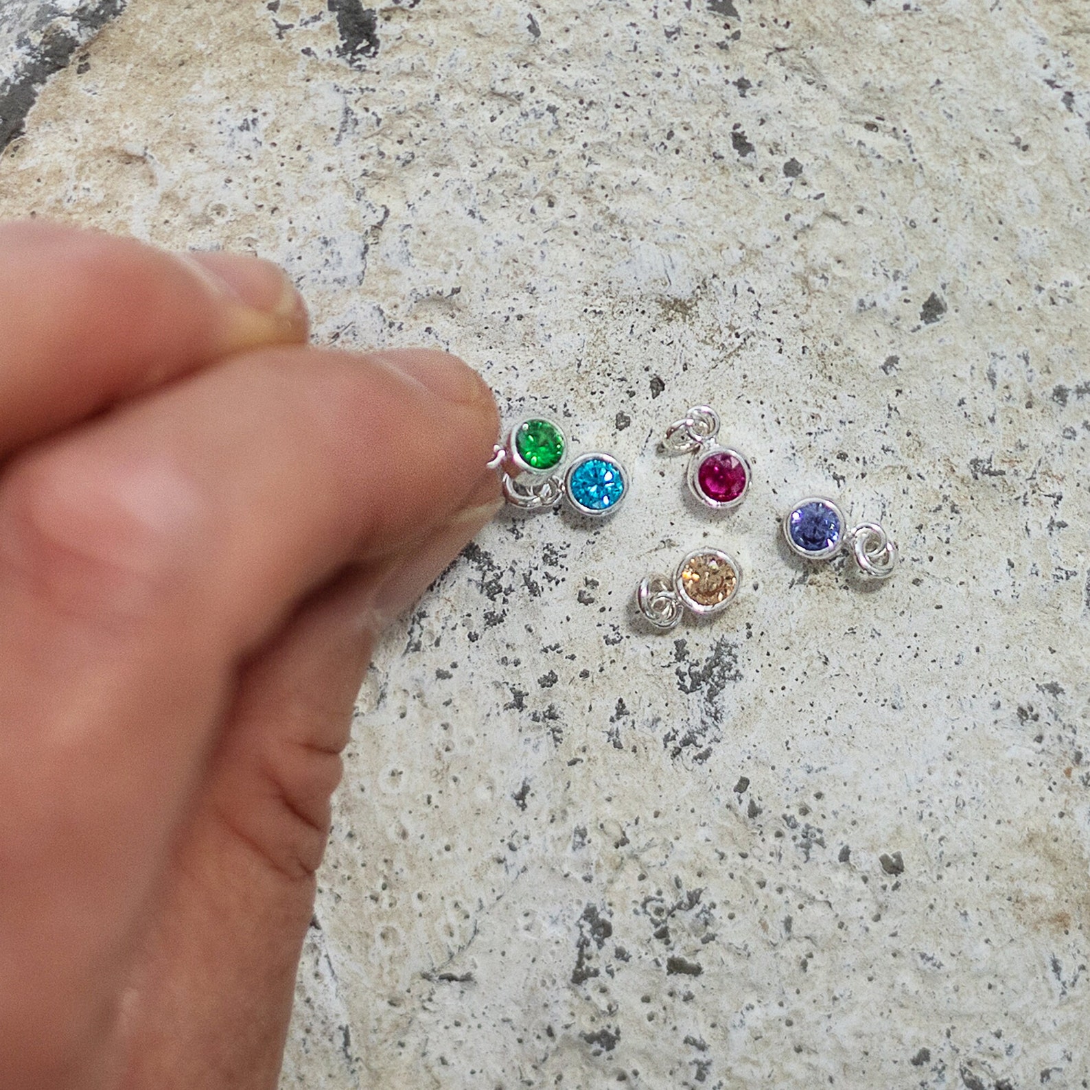Gold Birthstone Charms - for All Birth Months. - Etsy