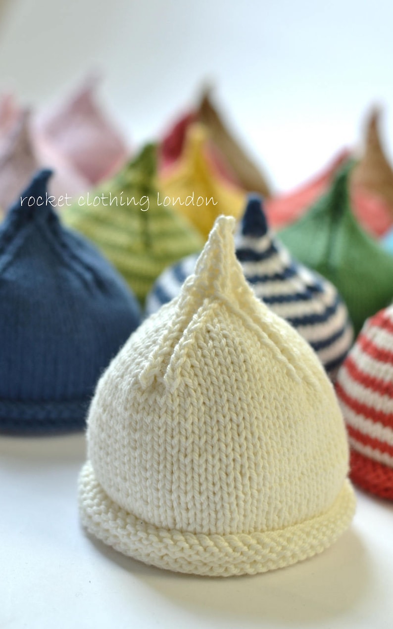 EASY Baby Beanie KNITTING PATTERN - Classic Pixie Beanie - Etsy