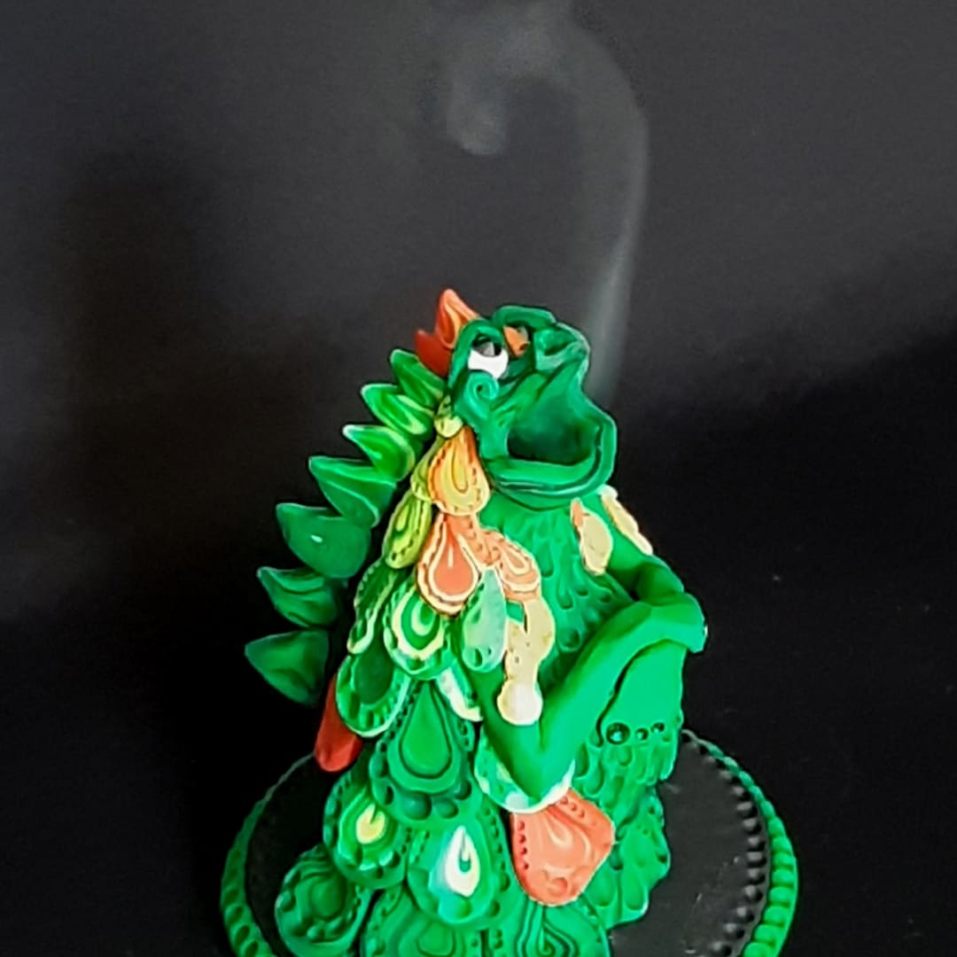 Smoking Dragon Cone Incense Burner - Etsy