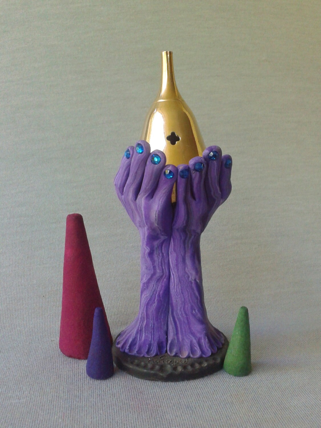 Helping Hands Cone Incense Burners - Etsy