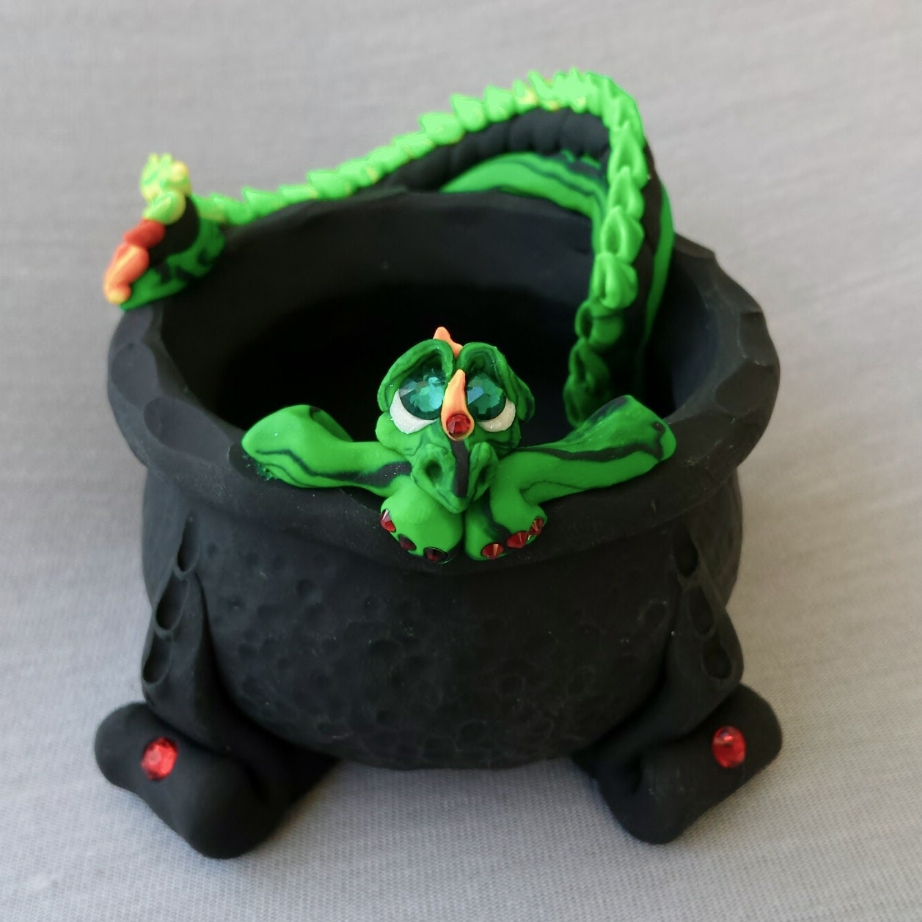 Dragon in A Cauldron Cone Incense Burner - Etsy