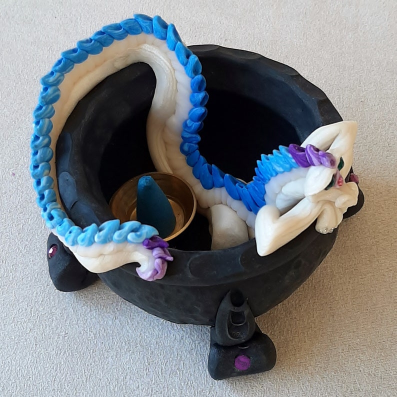 Dragon in A Cauldron ~ Cone Incense Burner - Etsy