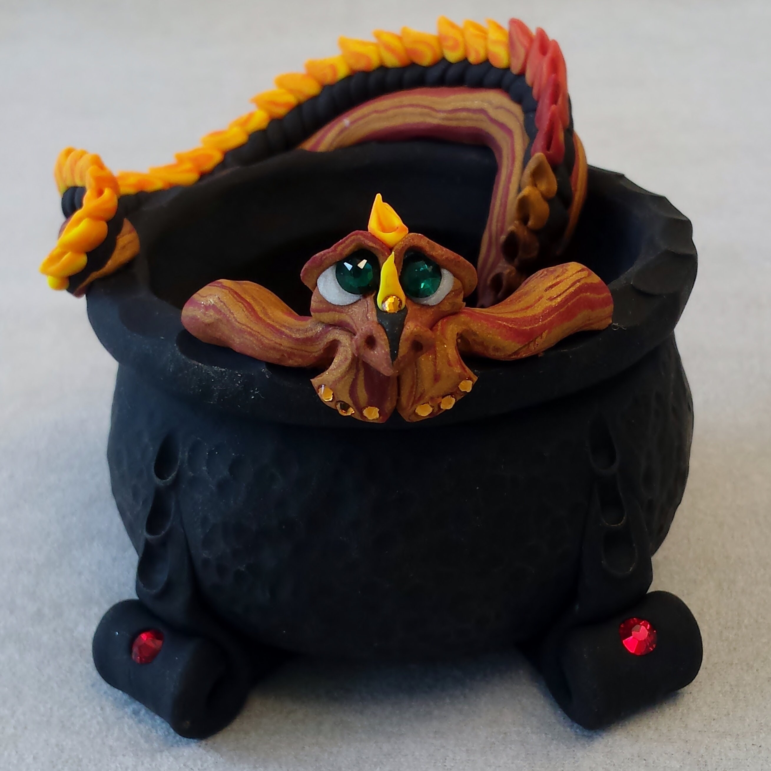 Dragon in A Cauldron Cone Incense Burner - Etsy