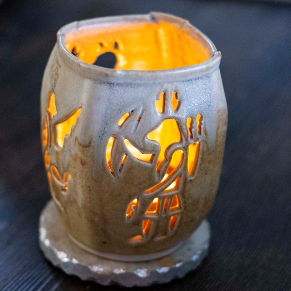 Pottery Luminary - Etsy
