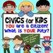 Civics Good Citizen Certificate Awards for Ages 5-18 50 Character ...