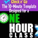 Lesson Plan Template: A 10-minute Checklist to Create 1+ Hour Class ...