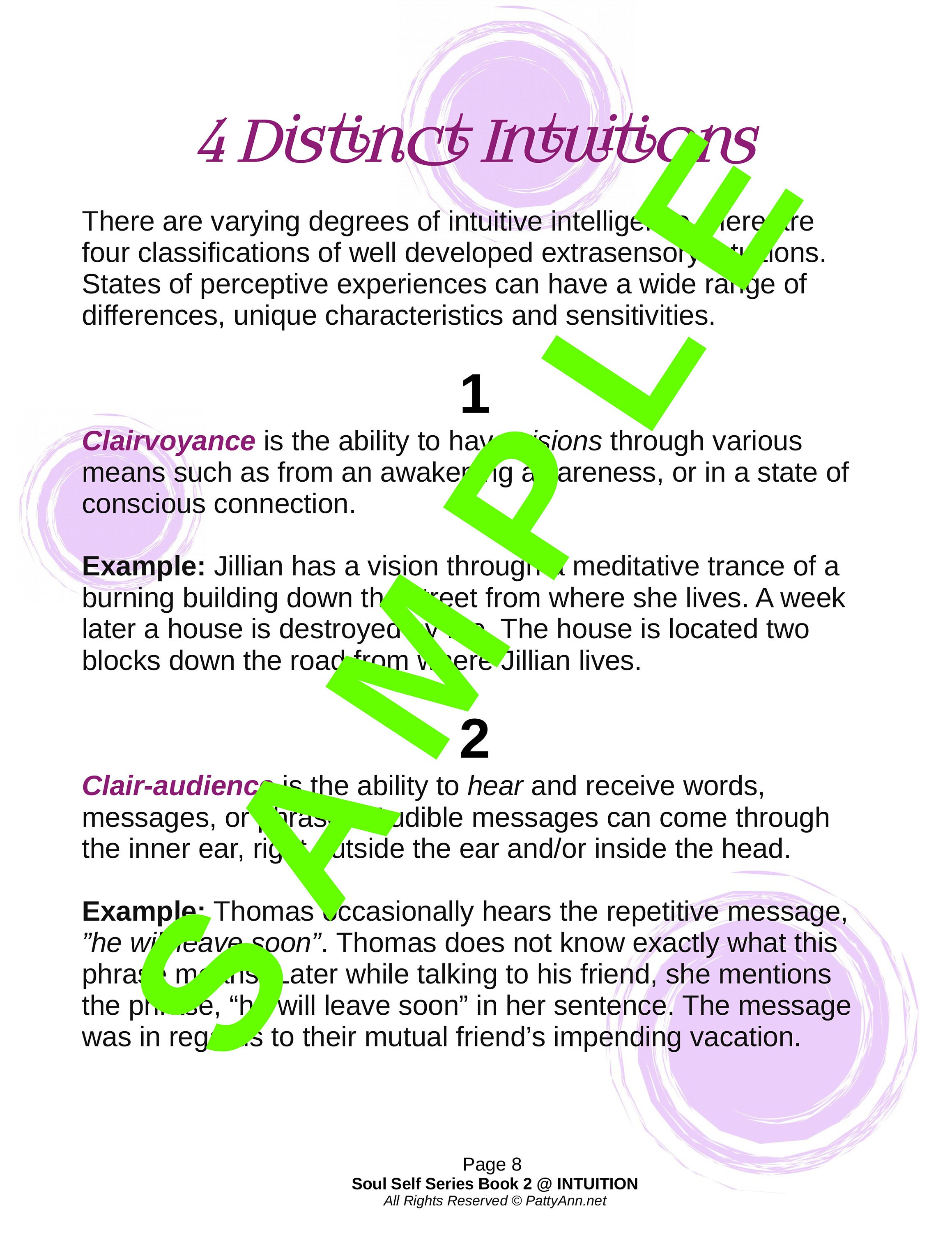 INTUITION Develop Your Soul Self Thought & Feeling Awareness With Self ...