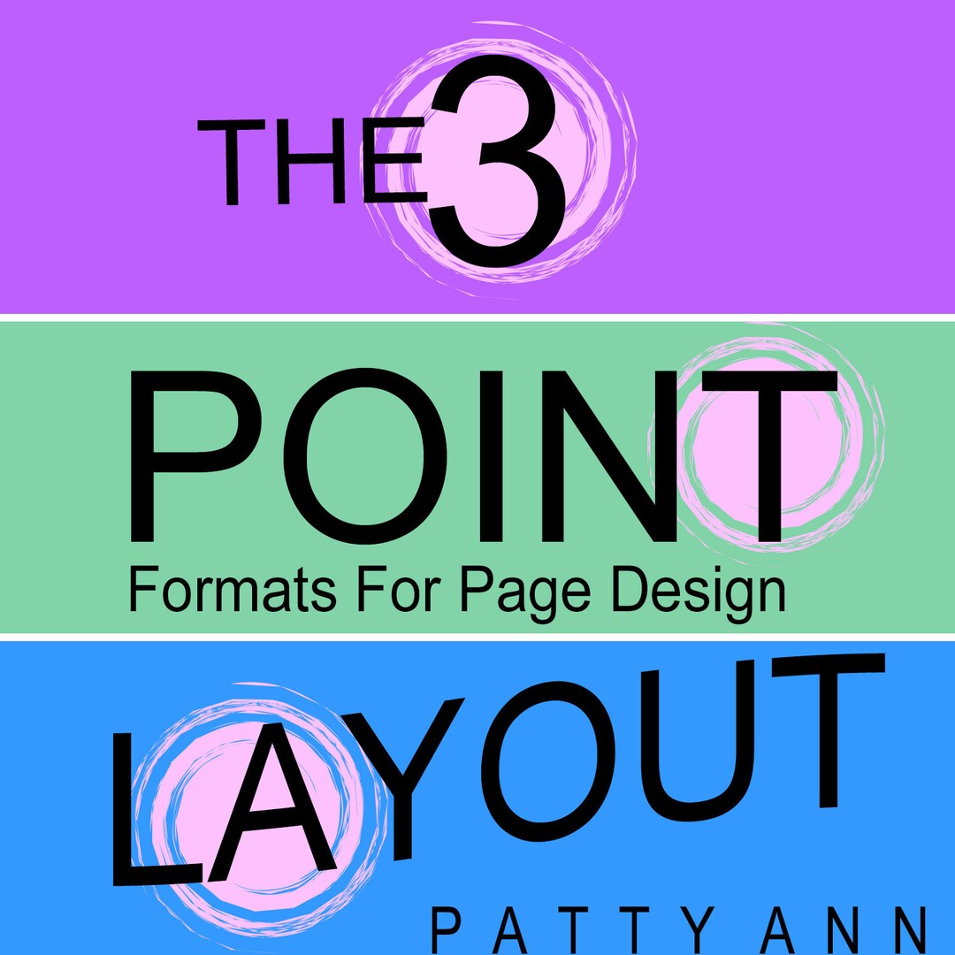 Graphic Arts Printable Template 3 Point Layout Formats for Page Design ...