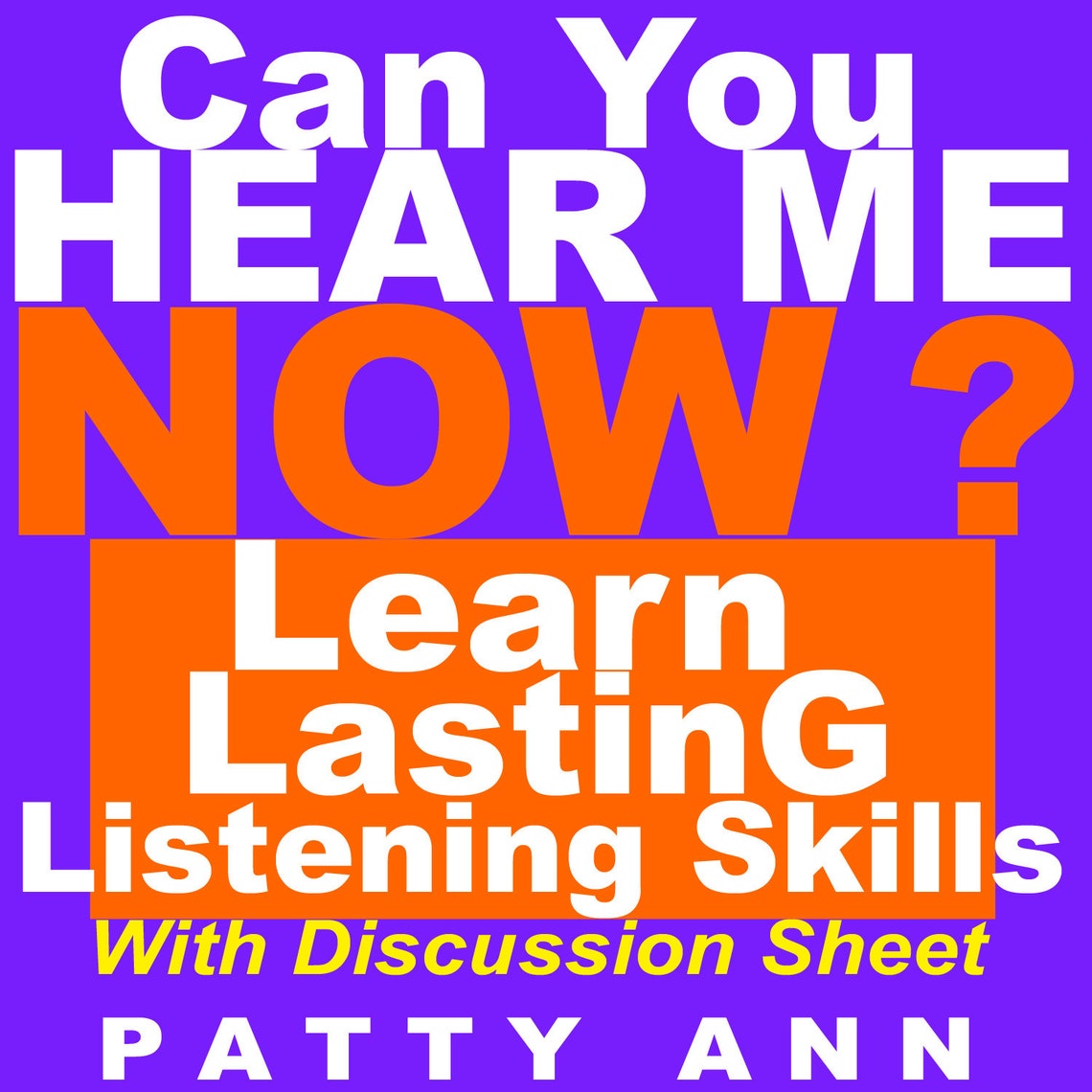 Communication Listening Skills Can You Hear Me Now | Etsy