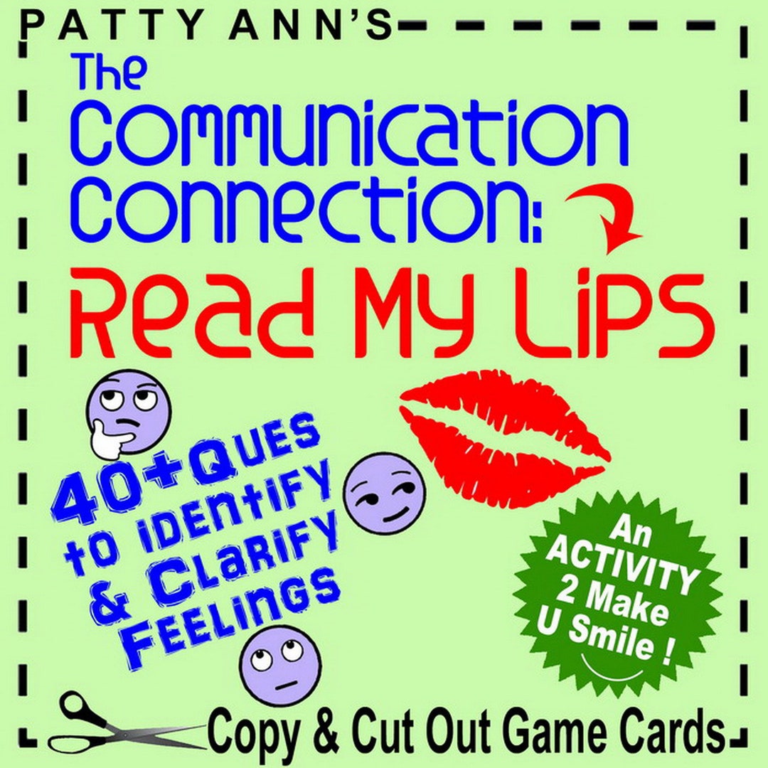Oral Communication Charades Game: Read Lip Language Clarify & Connect ...