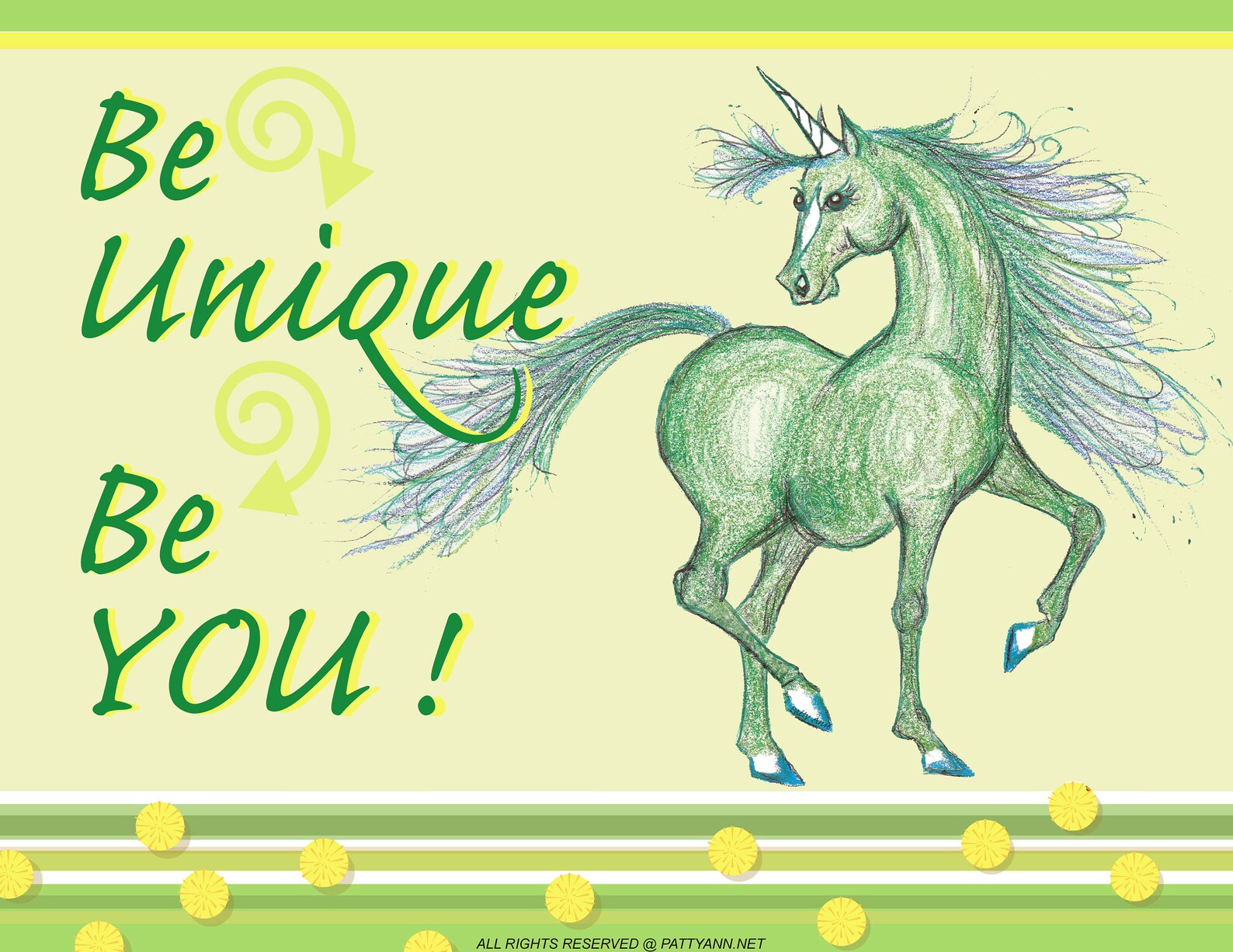 Clipart Unicorn Printable Inspiration Posters - Includes Blank ...