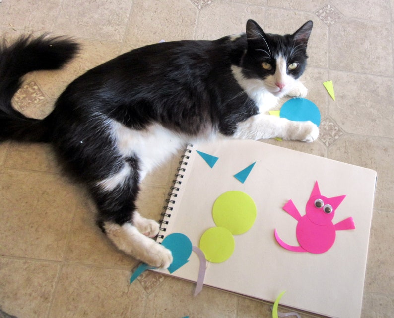 Paper Crafts Copy and Cut-out Kitty Cat Templates Instruction Guide ...