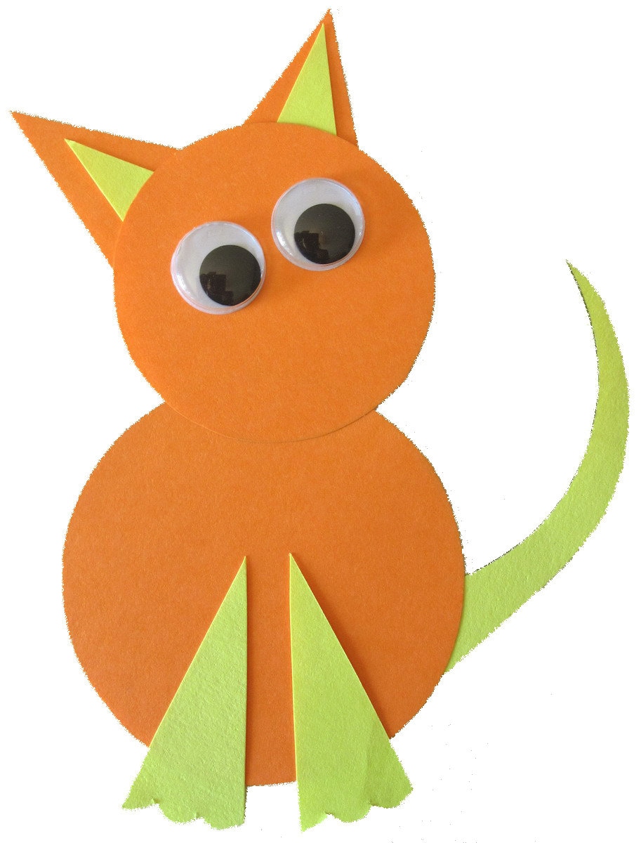 CLIP ART 23 Paper Craft Cut-out Kitty Cat Photographs - PNG & Jpeg ...