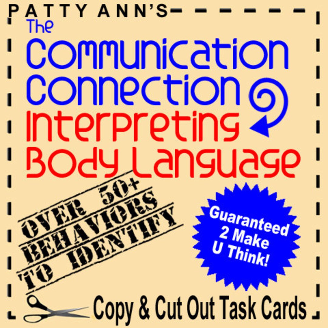 Communication Connection: Interpreting Body Language Party Game ...