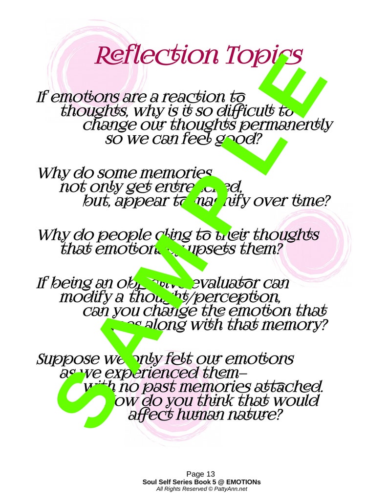 Emotions Learn to Link Feelings to Thought Awareness Soul Self ...