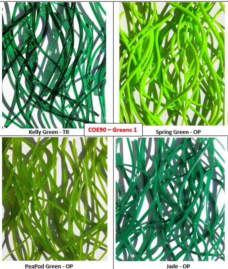 COE90 Bullseye Vitrigraph Glass Stringers 3oz Individual - Etsy