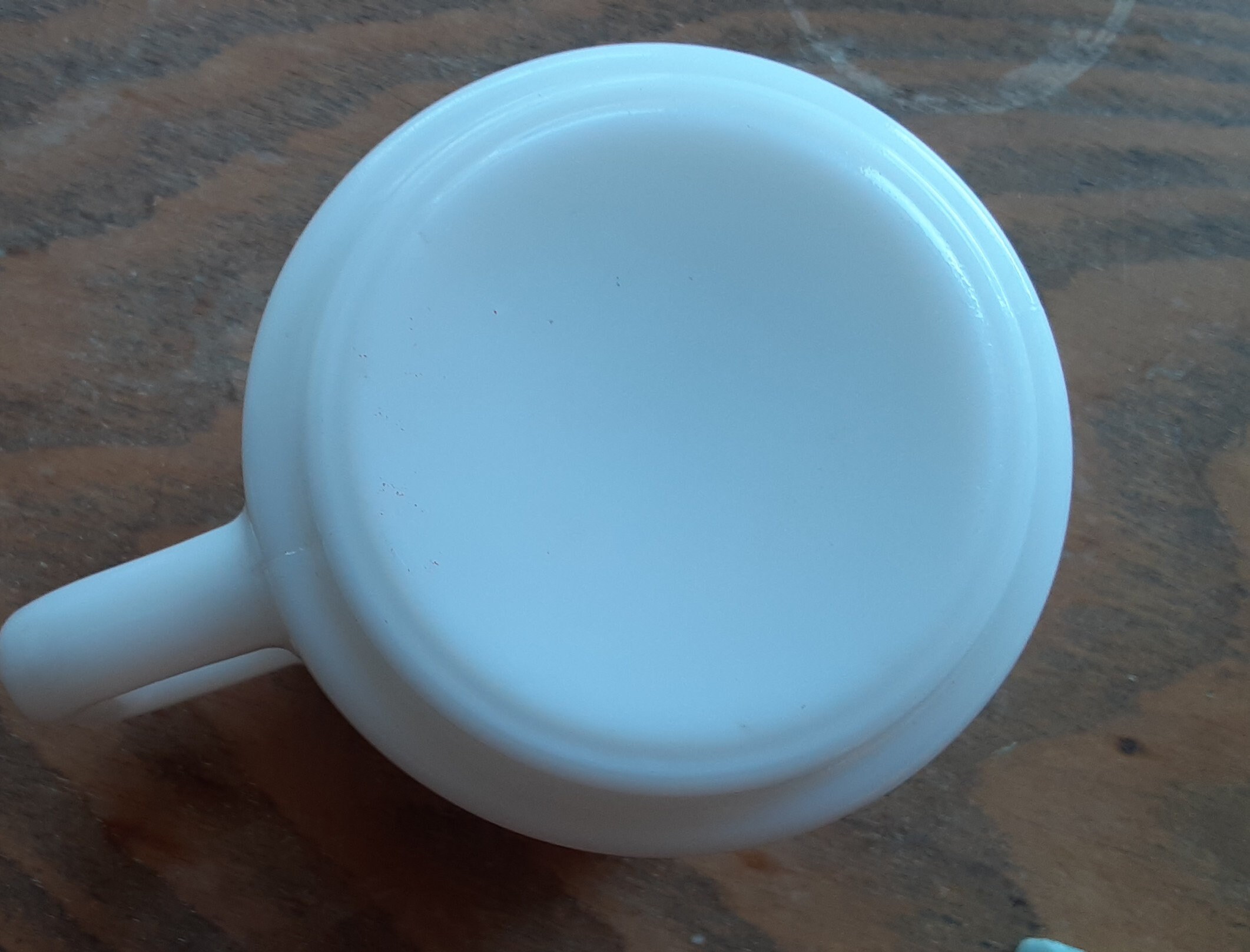 Vintage Milk Glass 10 Oz. Coffee Mug Initial P - Etsy