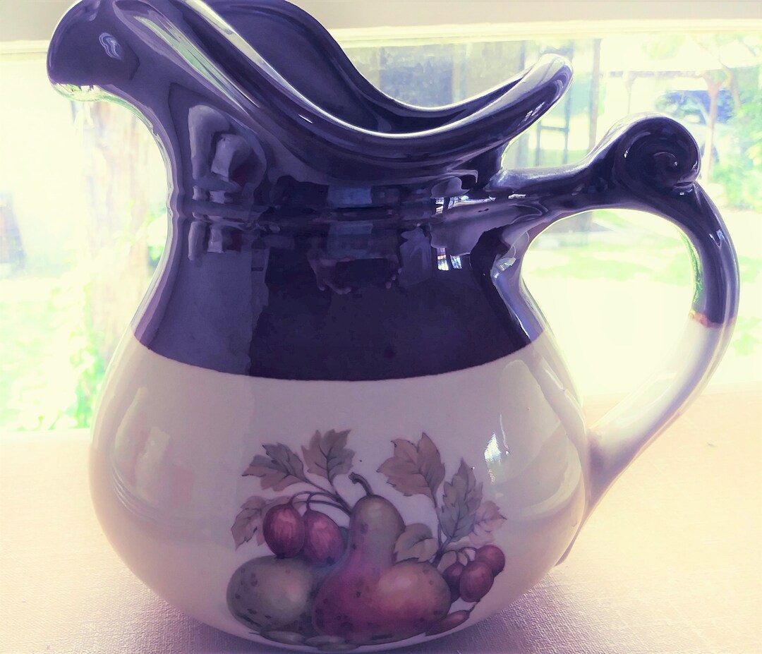McCoy Brown/Beige 7515 Stoneware Pitcher USA - Etsy.de