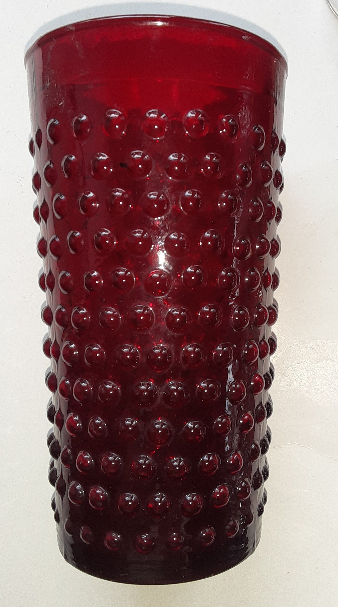 Anchor Hockiing Ruby Red Hobnail Tumbler - Etsy