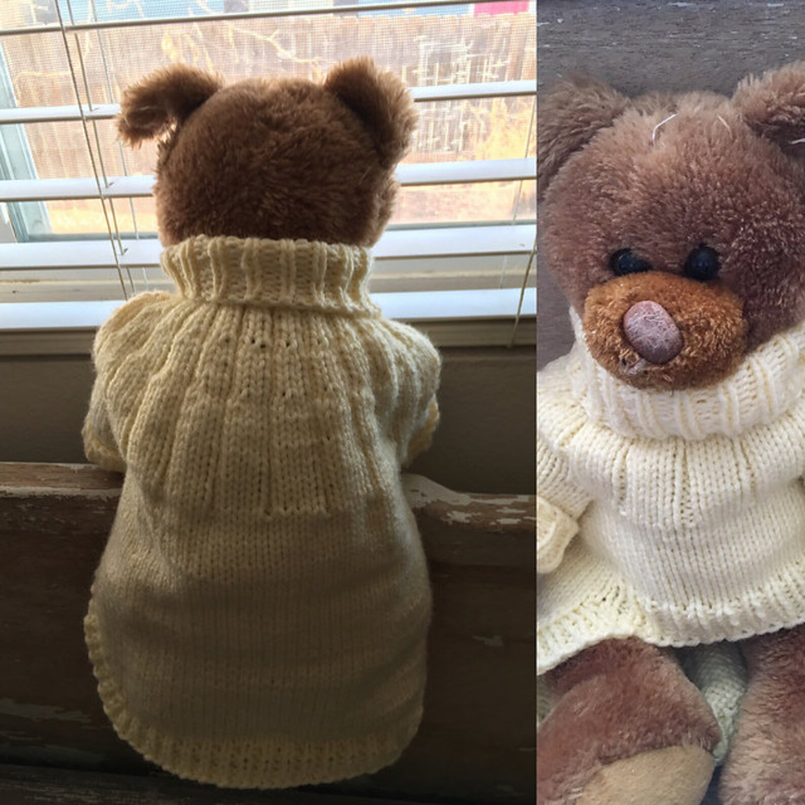 Ribbed Yoke Dog Sweater. Please Check Chart for Sizing. Sizes | Etsy