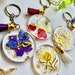 Islamic Keychain: Real Pressed Flowers, Arabic Calligraphy, Resin Charm ...