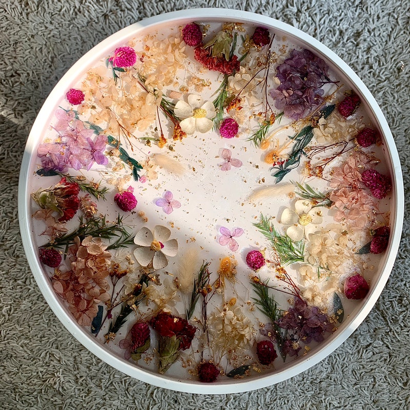 Rose Resin Table - Etsy