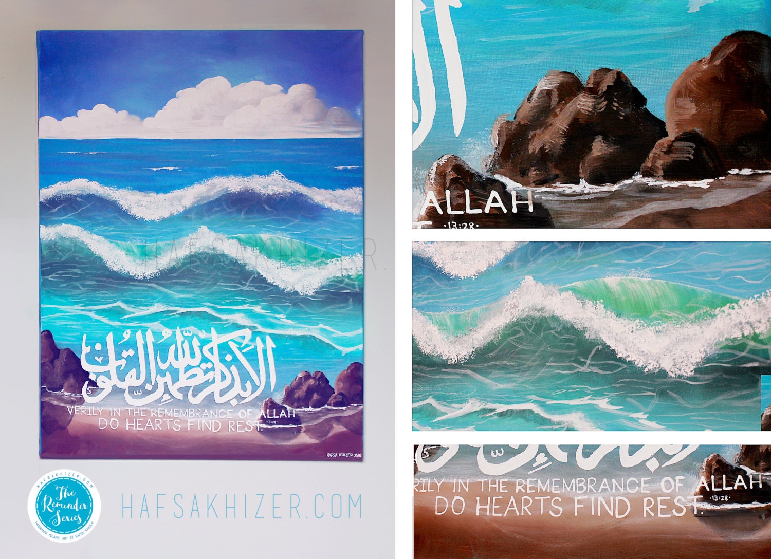 Islamic Wall Art Painting Islamic Calligraphy Landscape - Etsy Canada