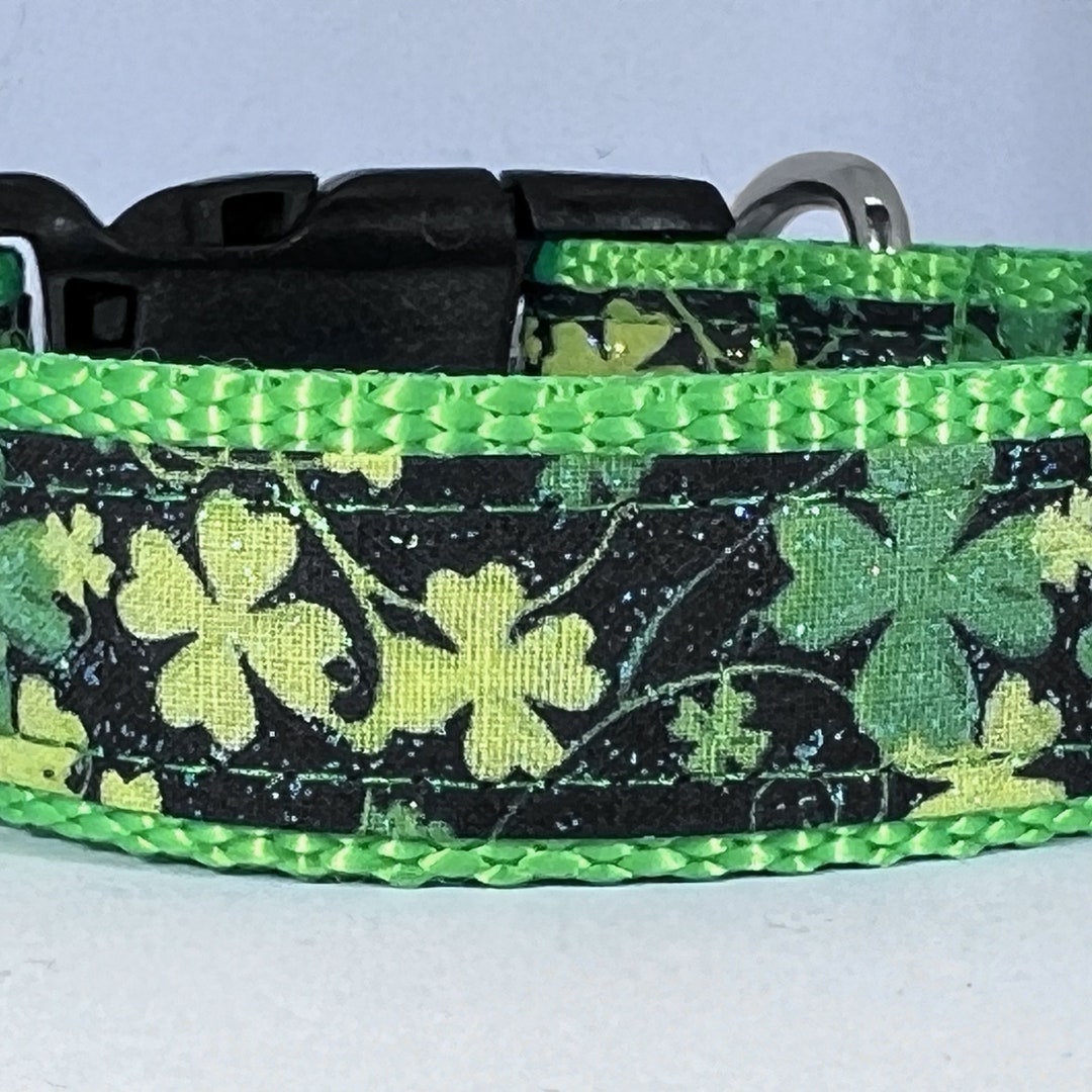 Dog Collar and Leash (sold Separately) St Patrick’s Sparkle, Adjustable ...