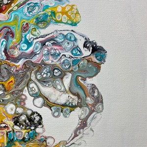 Colorful Playful Cells an Original Abstract Fluid Acrylic Cell Painting ...