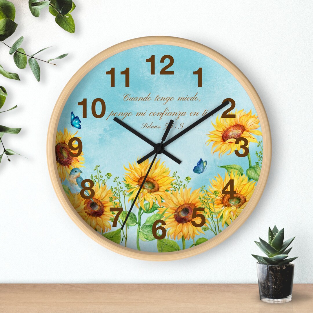 Sunflower Wall Clock Jw Gifts JW Pioner Gifts Wall Clock Silent ...